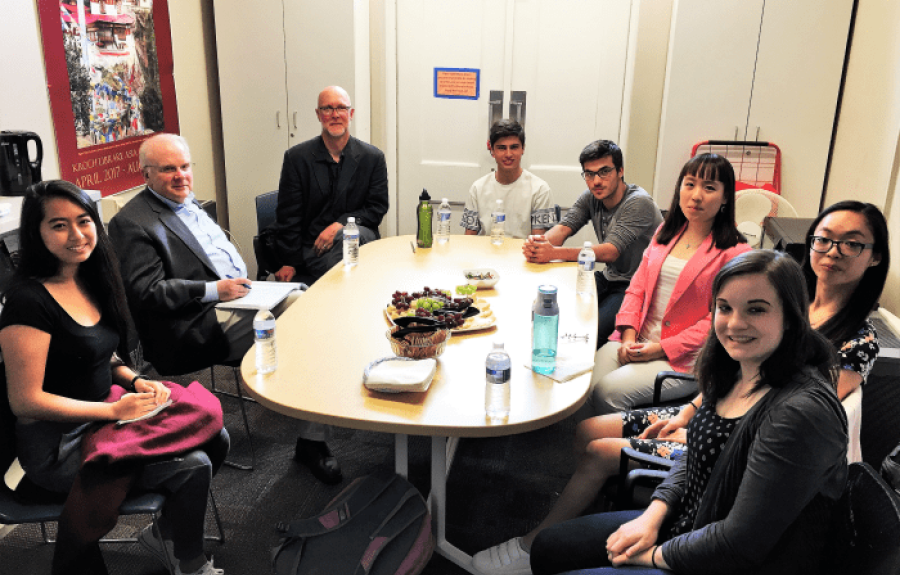 Michael Zak '75 Meets with CAPS Students | A&S Departments
